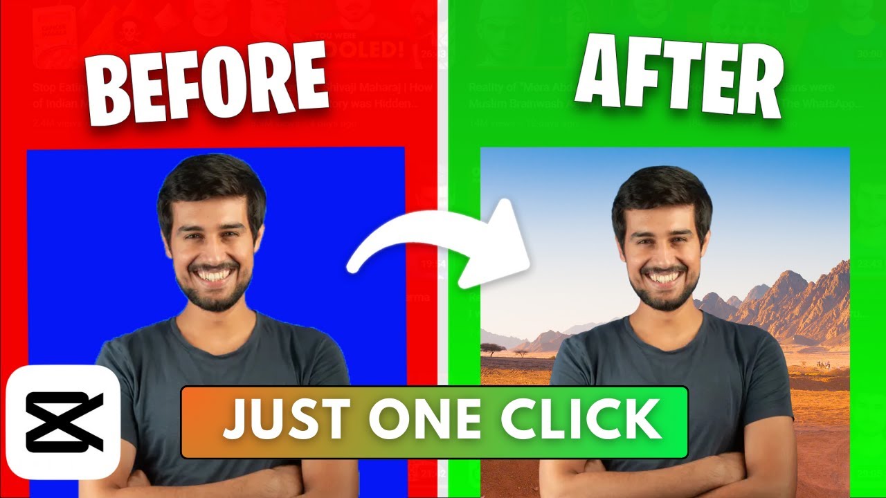 How to Remove Background with One Click in CapCut - YouTube