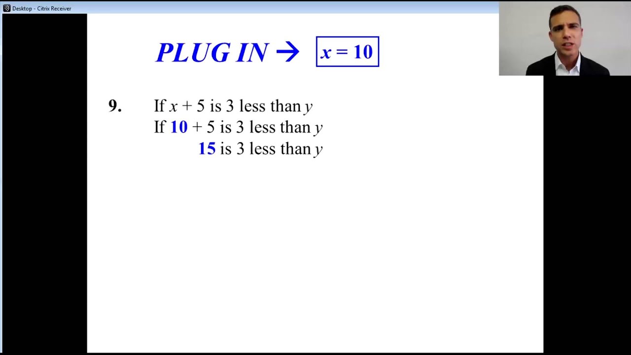 SAT Math: Plug In - Explicit Variables 2 - YouTube
