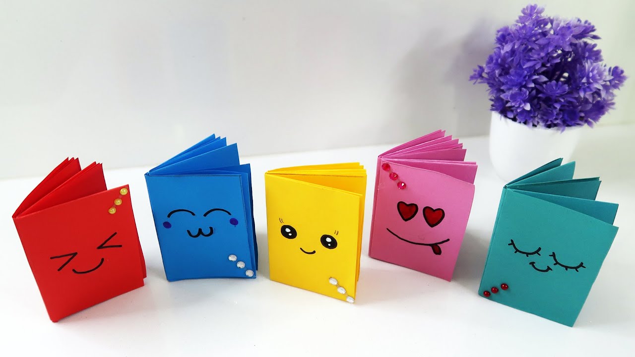 DIY MINI NOTEBOOKS ONE SHEET OF PAPER || BACK TO SCHOOL || EASY DIY ...