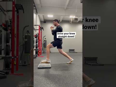 Front Leg Elevated Split Squat - YouTube
