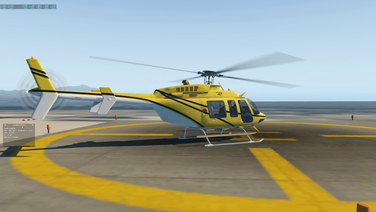 Bell 407 Landing Practice - Skid Sliding - YouTube