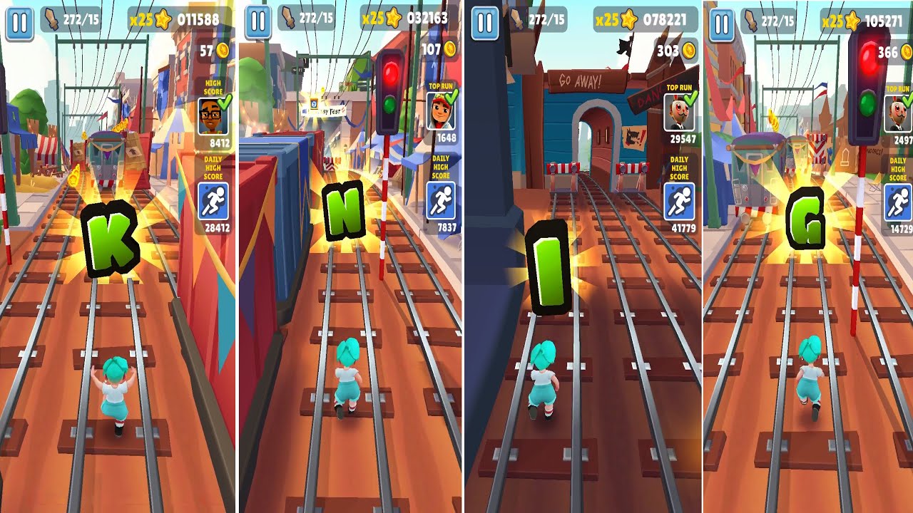 Finding Knight Letters 🔤 - Subway Surfers | #186 || Gameo - YouTube