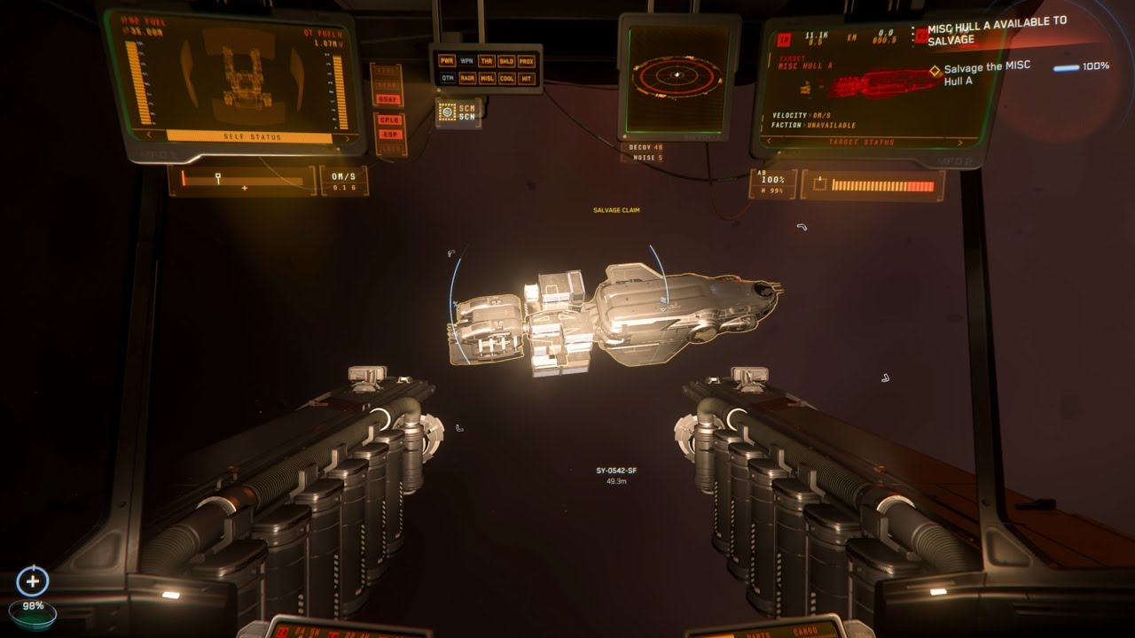 Star Citizen 4.0.2 Live - Vulture Salvaging in Pyro - Stripping a Hull ...