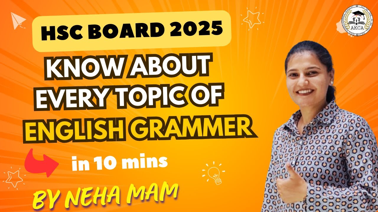 Major English Grammar Topics for 12th Board 2025 | Commerce | Sciences ...