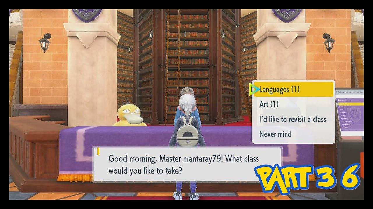 Let's Play Pokemon Violet Part 36 Uva Academy; Class: Languages (1 ...