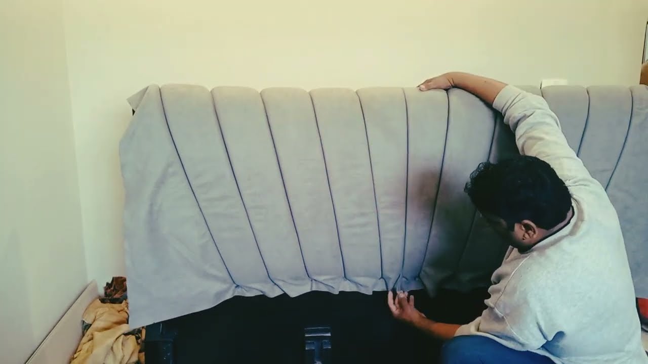 lining wala bed latest style velvet grey kapda multi form - YouTube