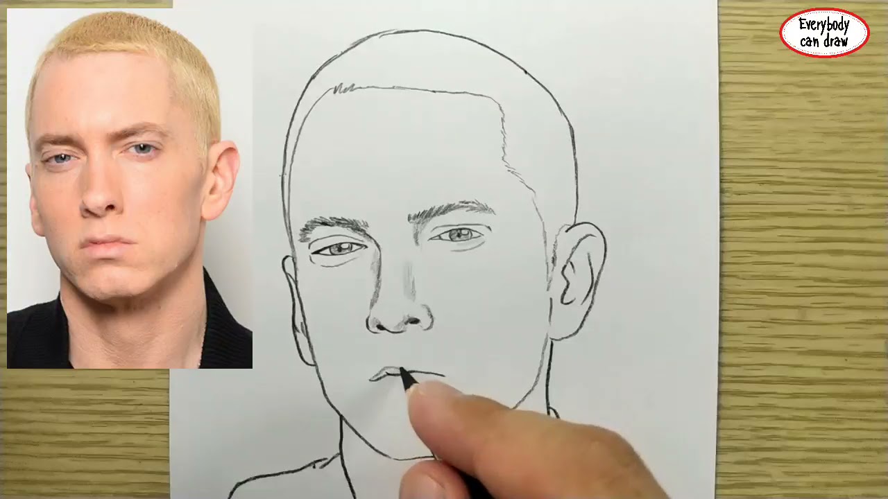 Eminem Drawing Step By Step