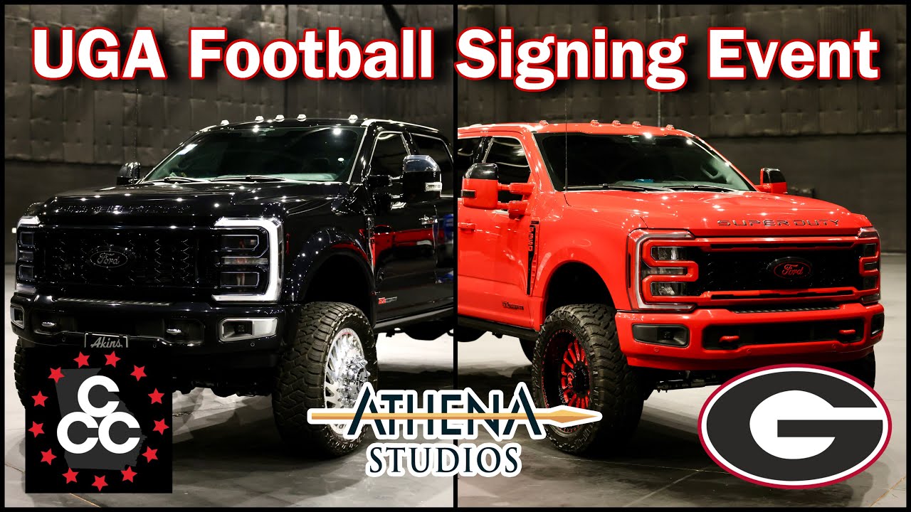 CUSTOM Ford F-350 & F-450 @ Classic City Collective UGA Signing Event ...