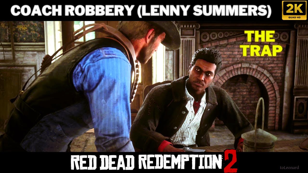 Red Dead Redemption 2 - Coach Robbery (Lenny Summers) - YouTube