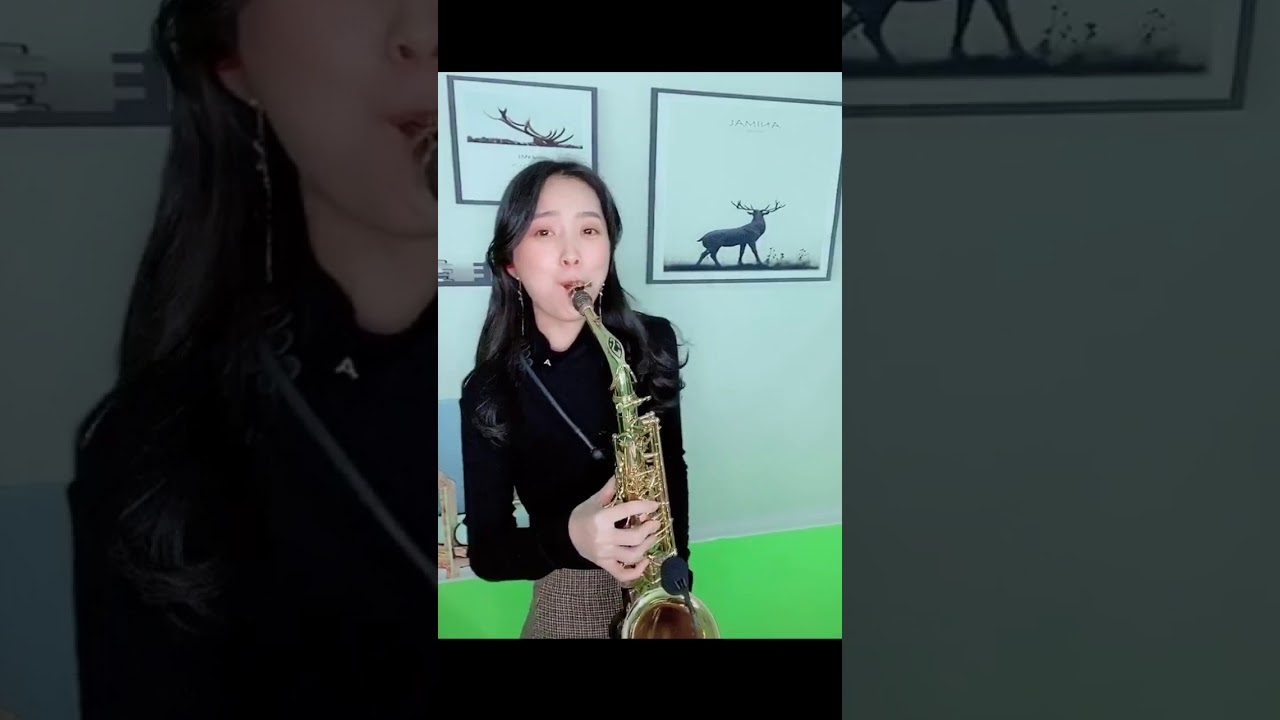 Chinese girl performing saxophone - YouTube