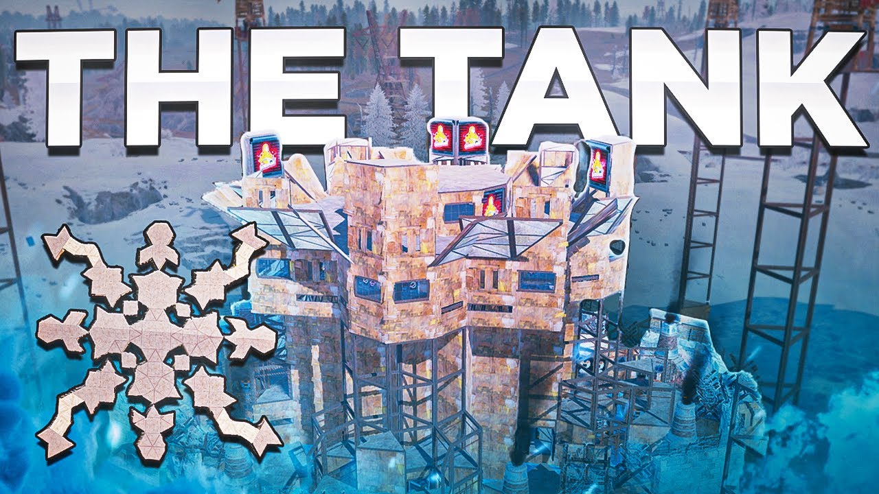 The Tank - RUST 2x2 Shell | OPEN CORE | INNER PEAKS | FURNACE WALL ...