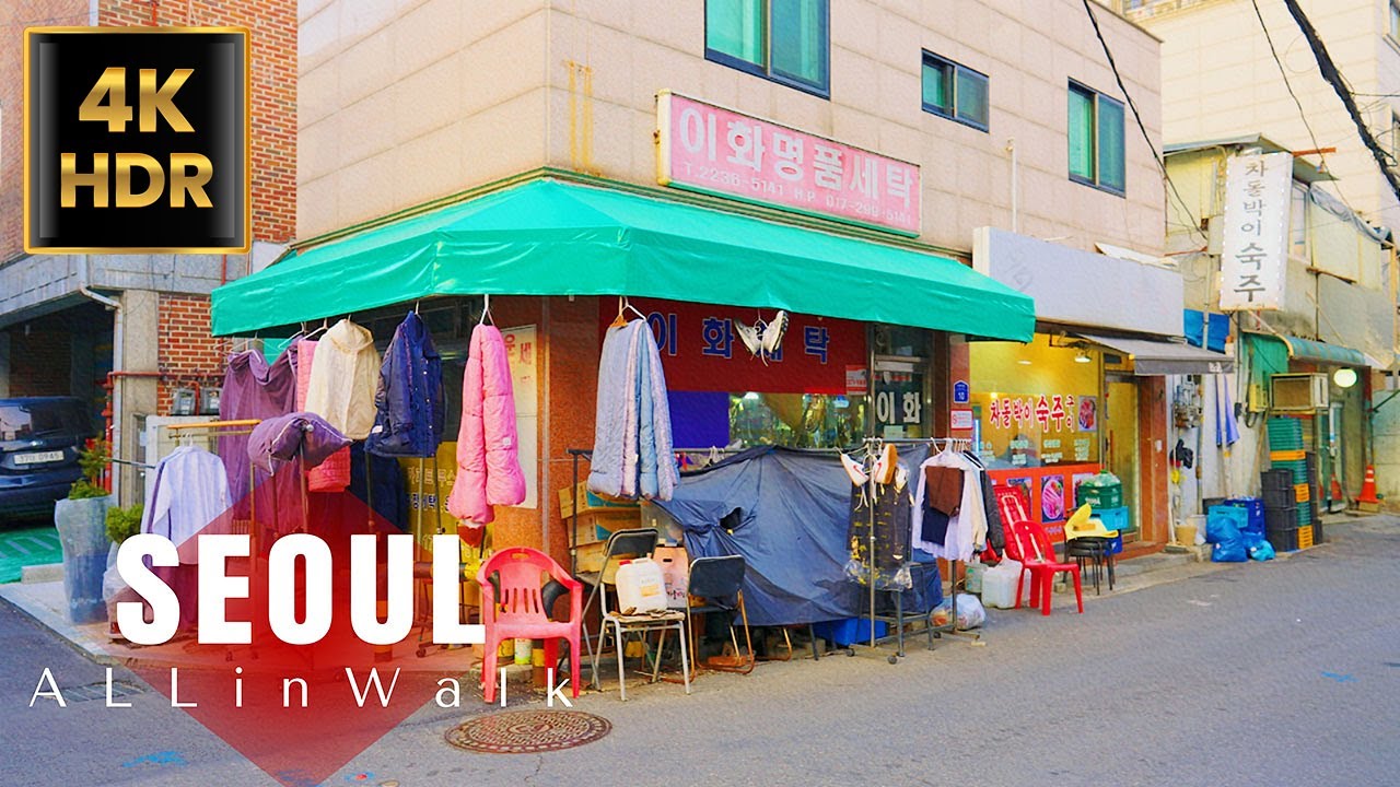 4K Seoul - Walking from Dasan-dong to Dongdaemun DDP Station via ...