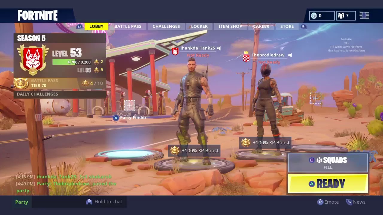Fortnite trying to complete all challenges - YouTube
