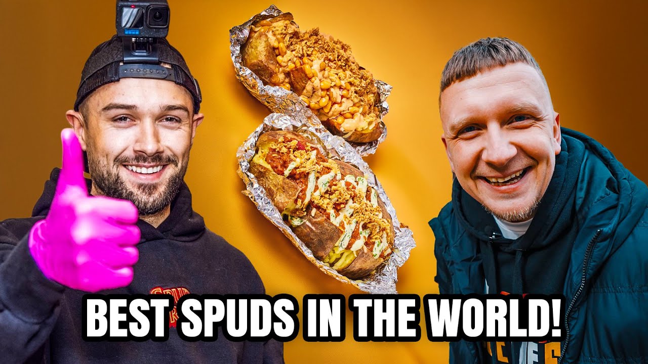 We Tried The VIRAL Spud Bros at The Hot Potato Tram in Preston - YouTube