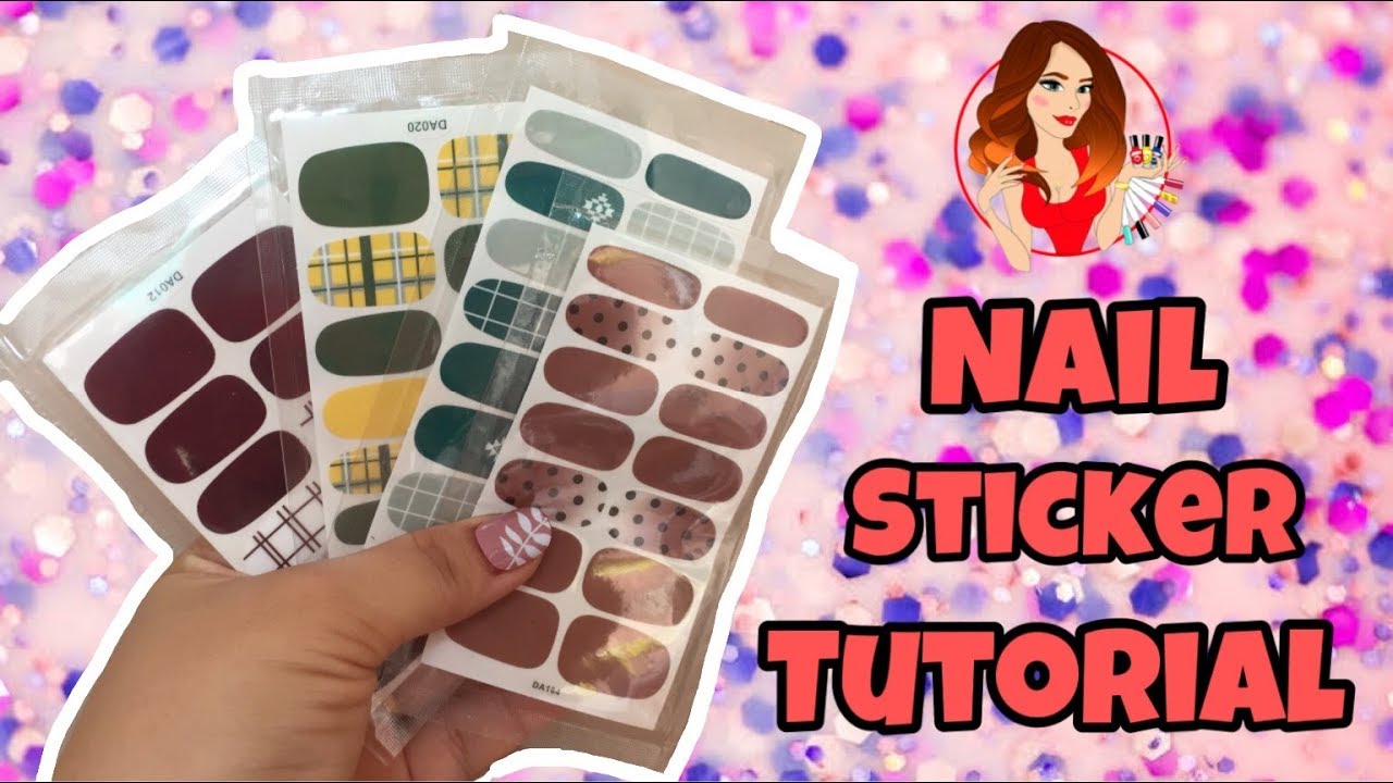 15 php Nail Art / Nail Sticker Tutorial - YouTube