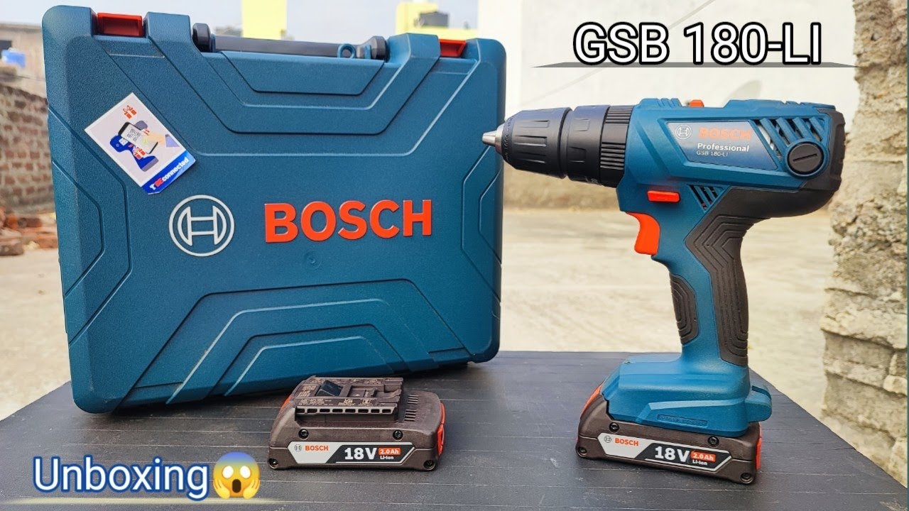 Bosch GSB 180-LI Impact Drill😲 || Unboxing and Review😱 || - YouTube