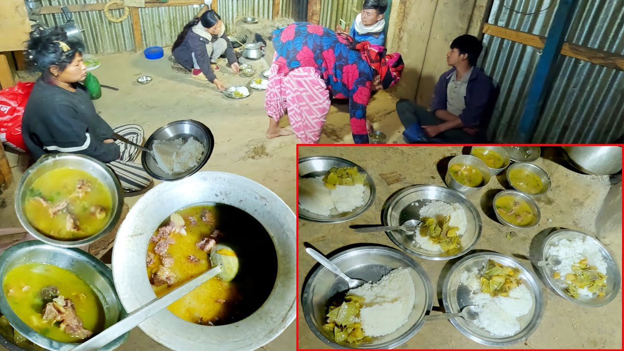 laxmi cooking for village brothers and family @VillageEnvironmentNEPAL ...
