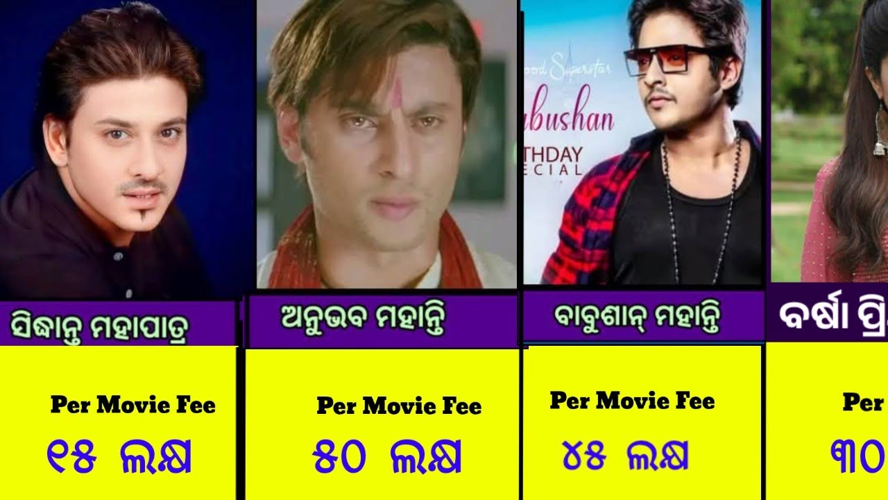 Highest Paid Odia Actors In 2025 | Odia Actor Per Movie Fee || Anubhab ...