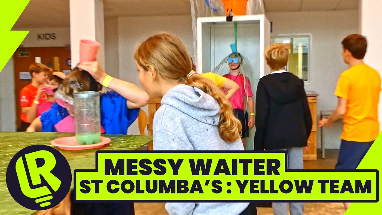 Messy Waiter Tournament : St Columba's Yellow Team - YouTube