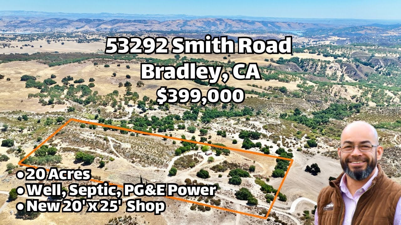 FOR SALE - 53292 Smith Road, Bradley, CA (20± AC) - YouTube