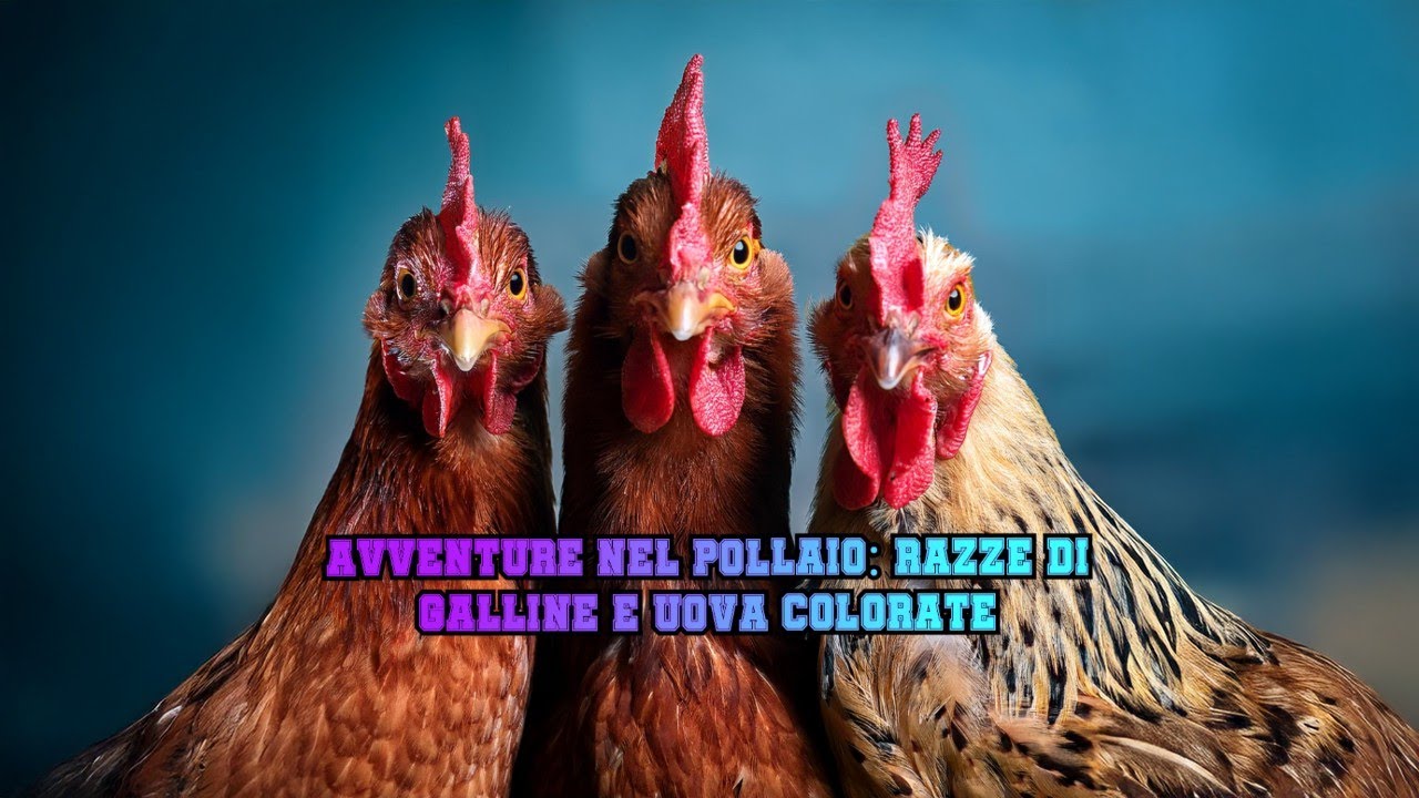 Galline fantastiche! Razze e uova colorate!🐔🥚🐣🐤🐔 | Animali per Bambini ...
