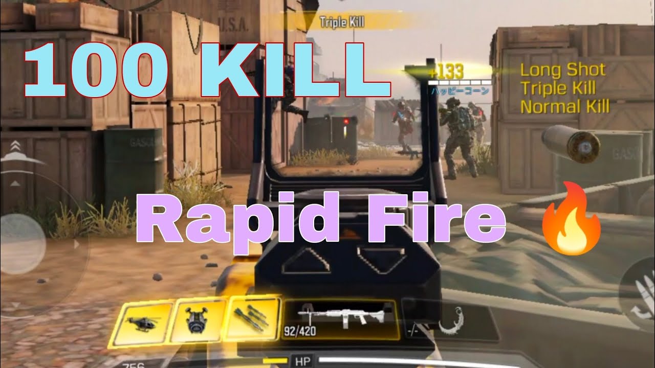 100 KILL | COD Mobile Multiplayer | Rapid Fire 🔥 | RPD - YouTube