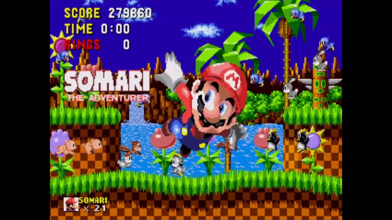 It's a Him, Somari(o) - Mario in Sonic the Hedgehog (RomHack) - YouTube