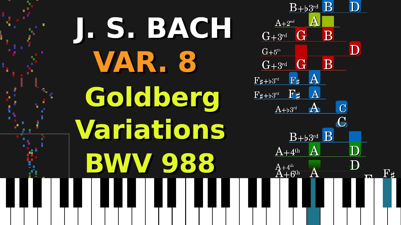 Variation 8 | Bach's Goldberg Variations | BWV 988 | Chord analysis and ...