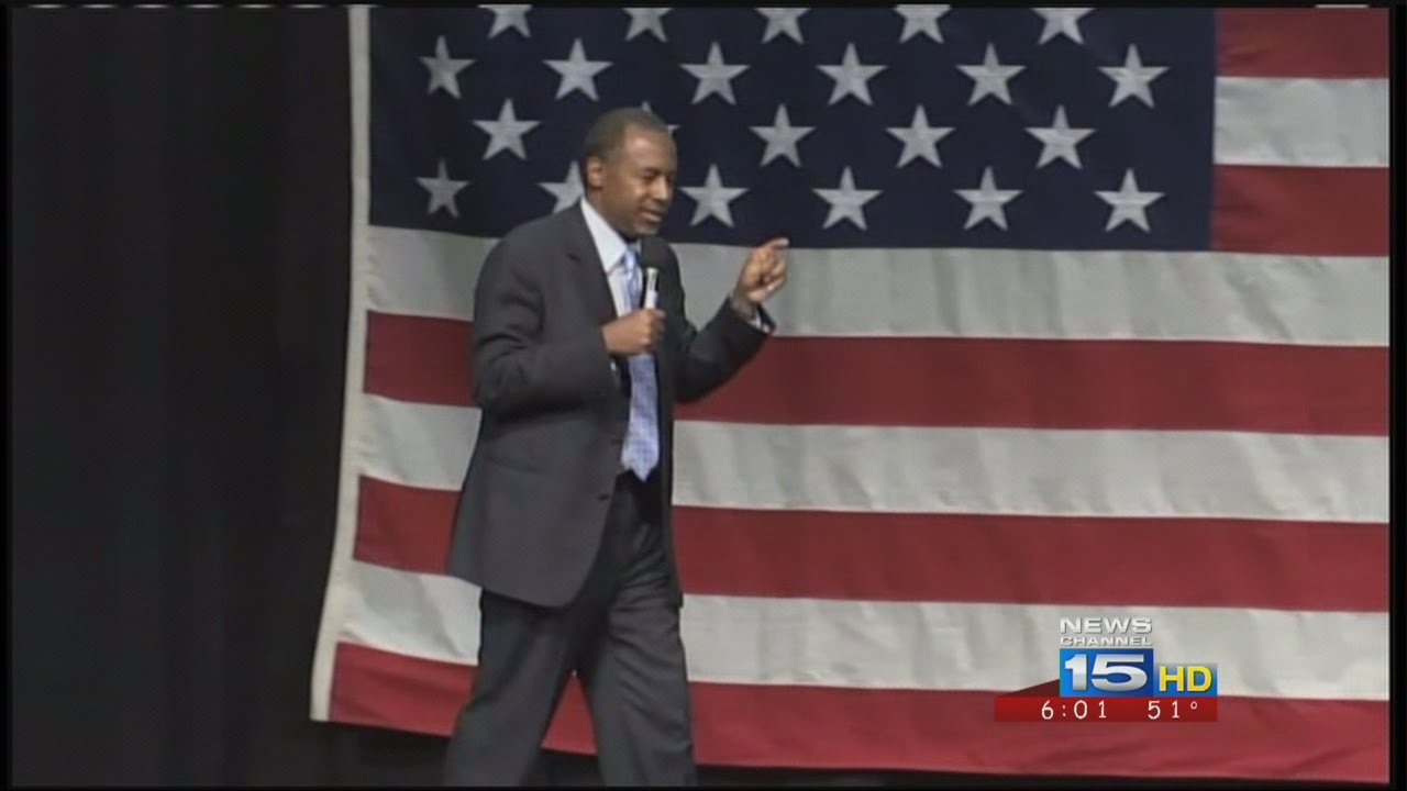 Ben Carson campaign rally at the Memorial Coliseum - YouTube