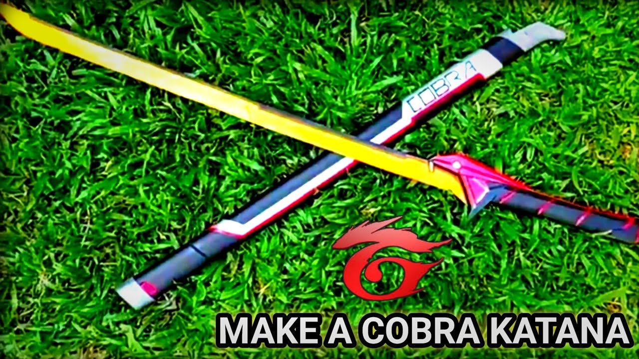 MAKE A COBRA KATANA | CARDBOARD MAKING | GARENA FREE FIRE - YouTube