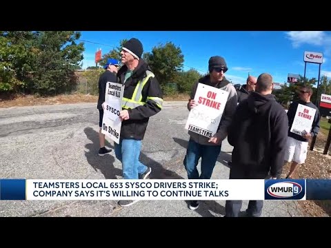 Sysco drivers strike over health care, quality-of-life issues - YouTube