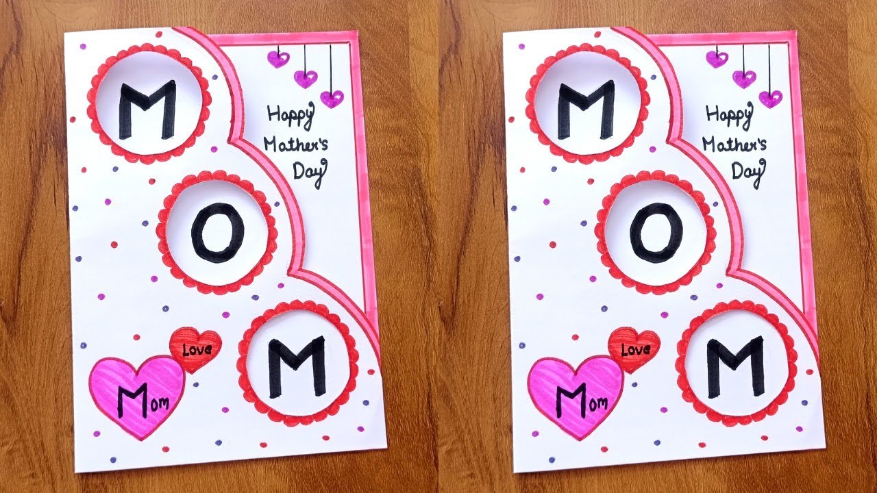 Easy & Beautiful Mother's day card • mothers day greeting card idea•How ...