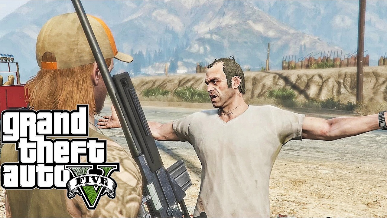 GTA V gameplay walkthrough Trevor Cletus Target Practice - YouTube