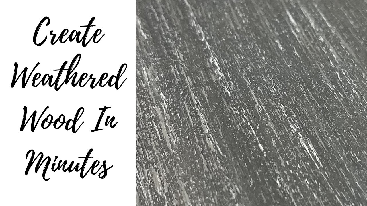 Weathering Wood With Paint - Feather Weather Technique With Sea Paint ...