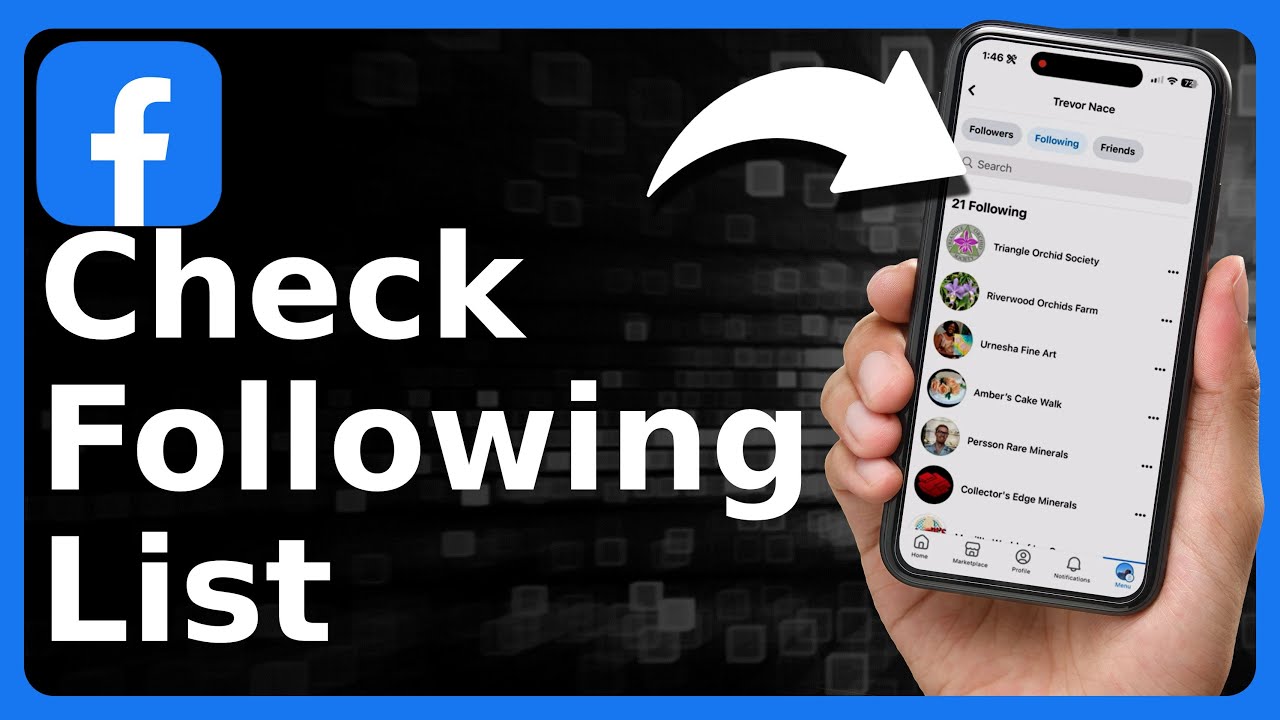 How To Check Following List On Facebook - YouTube