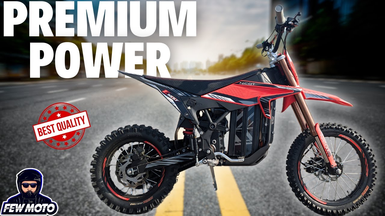 BEST BUILT 72v Electric Pit Bike? Introducing the Nicot E-Wolf! - YouTube