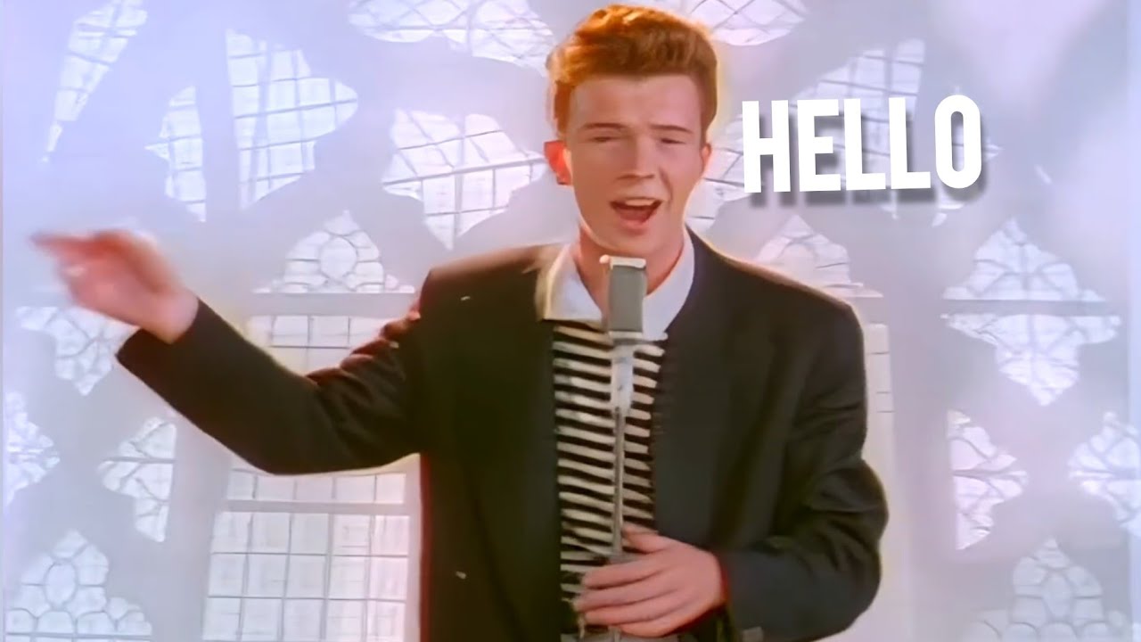 Rick Astley Says Hello - YouTube
