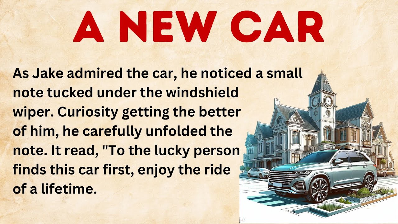 Learn English with story level 2 | English story | A New Car - YouTube