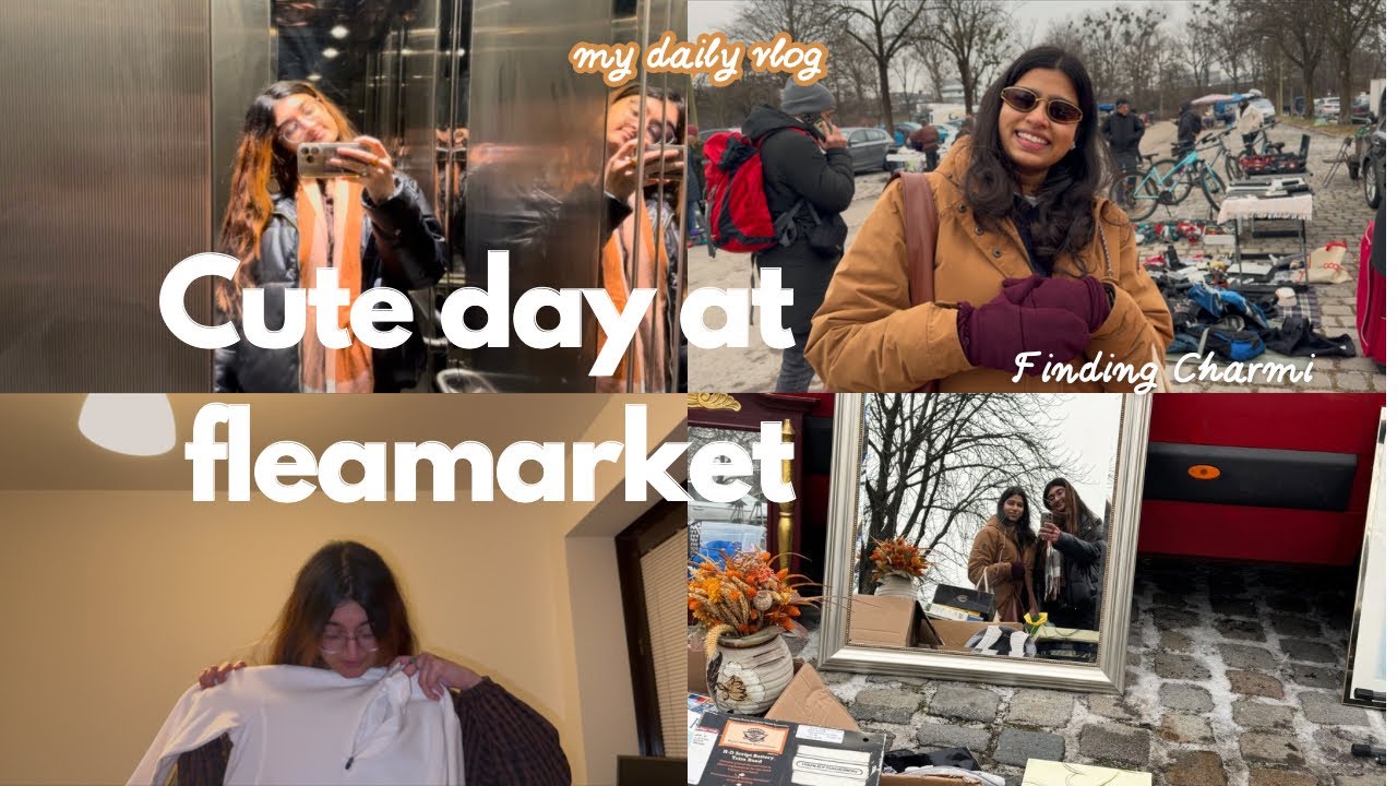 Cute flea market adventure & haul | Spend a day with me - YouTube