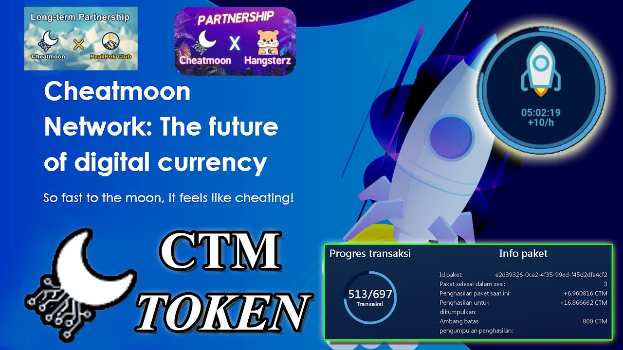 MINING CTM / CHEATMOON TOKE BISA 2 DEVICE ANDROID DAN PC || JANGAN SAMPE KETINGGALAN CUANYA CTM ...