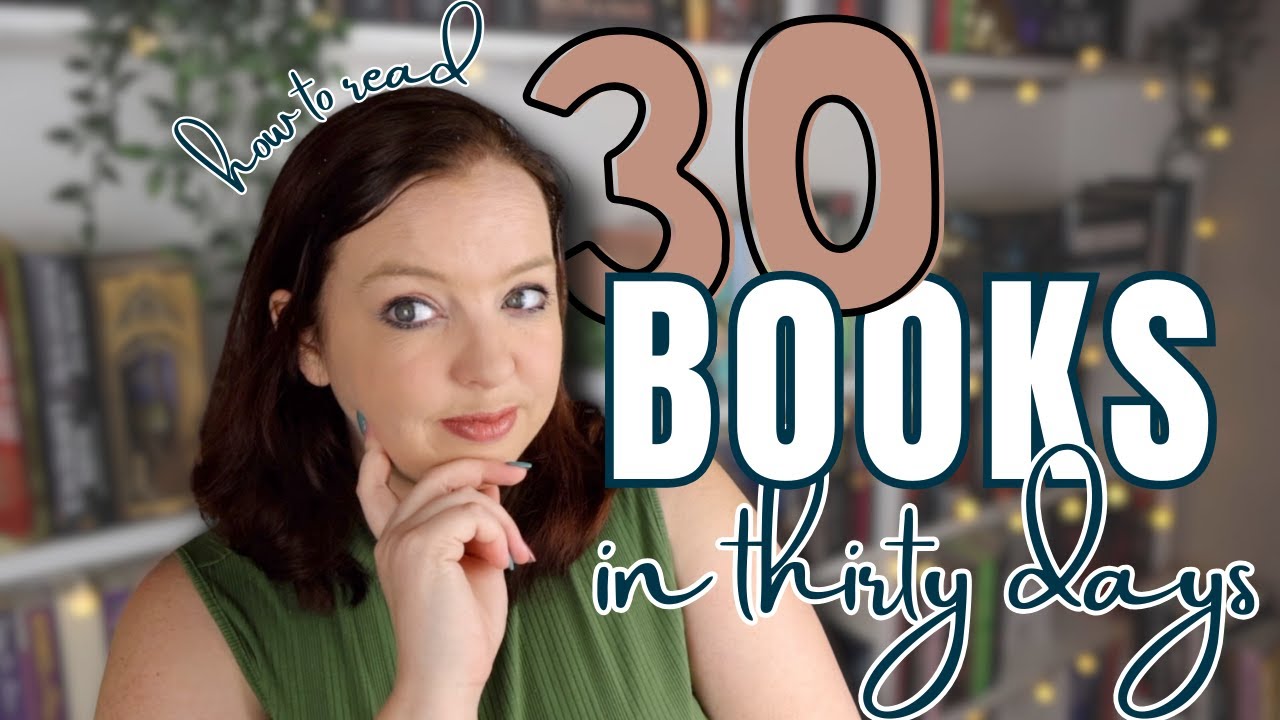How I Read 30 Books in 30 Days - YouTube