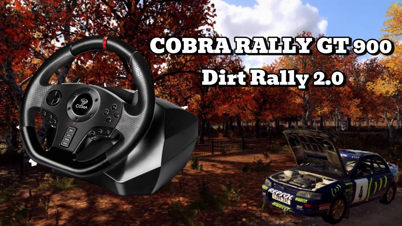 Racing wheel COBRA RALLY GT 900 [Dirt Rally 2.0] Subaru 1995 - YouTube