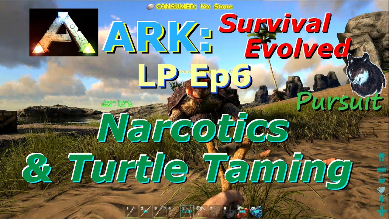 ARK: Survival Evolved LP Ep6 Narcotics & Turtle Taming (Carbonemys ...