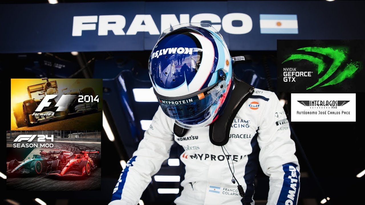 COLAPINTO-GP BRASIL 2024/ probando MOD 2024 en f1 2014 PC - YouTube