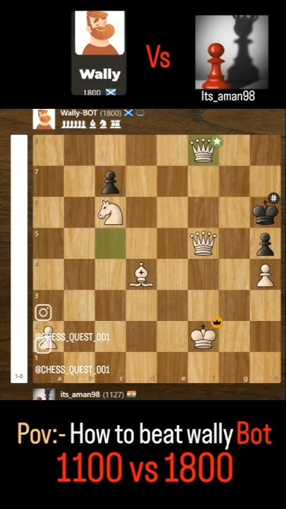 pov:- how to beat wally bot !!! #chessmastermind #chessgame #shorts - YouTube