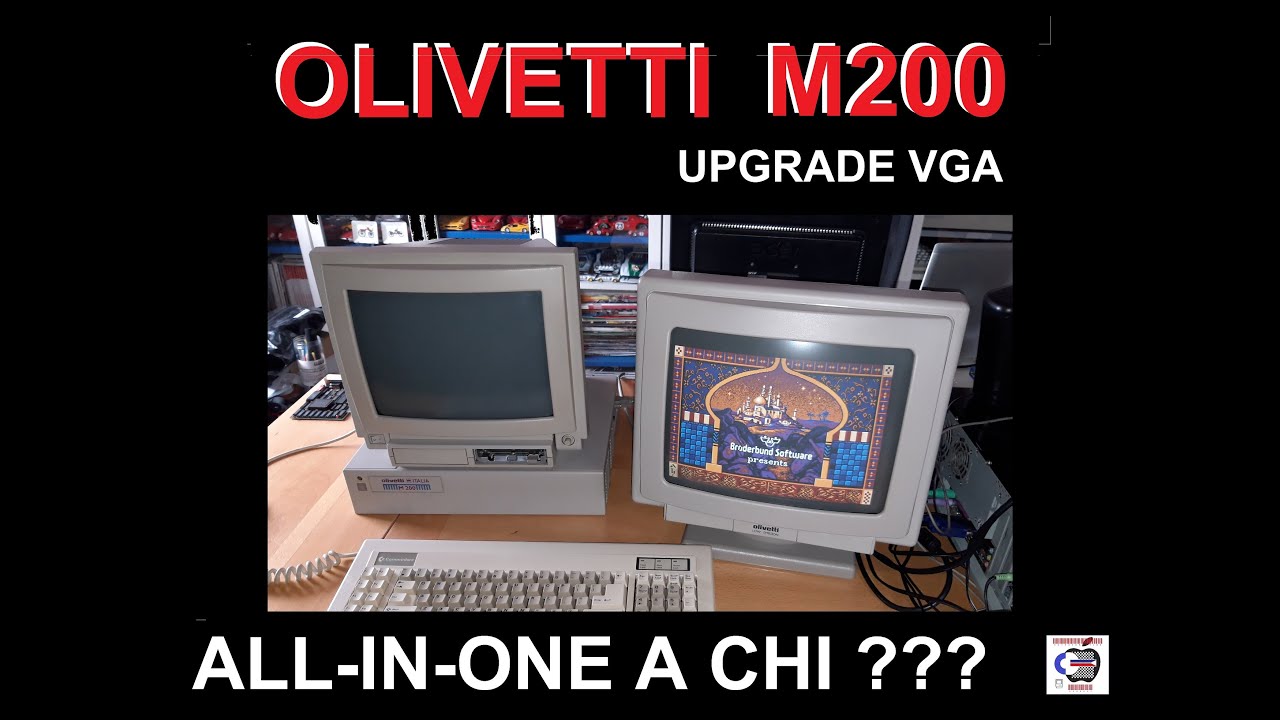 OLIVETTI M200 UPGRADE VGA-CGA? GLI SLOT ISA. Part 3/3 #olivetti # ...