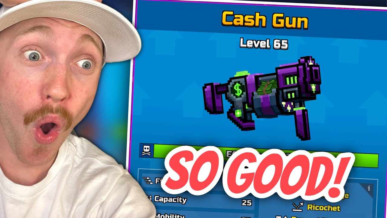 The LEAKED *CASH GUN* Is Seriously OVERPOWERED - Pixel Gun 3D - YouTube