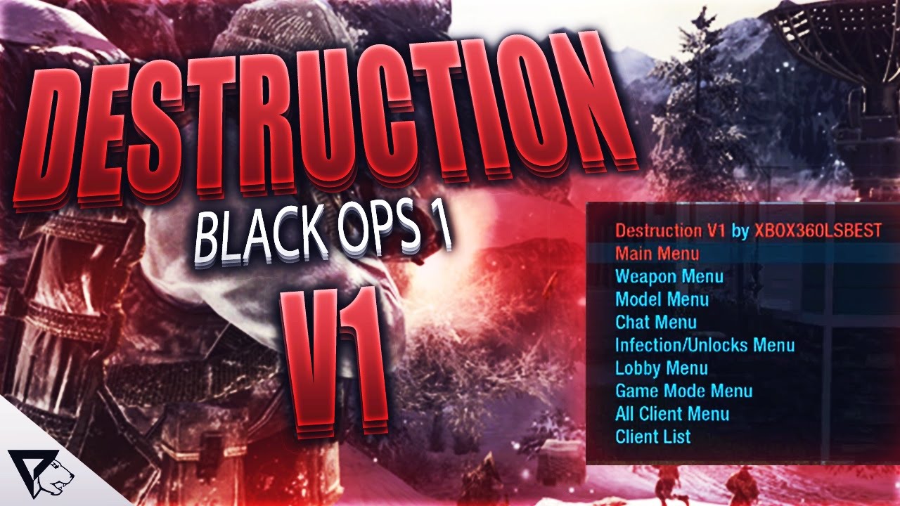 Black Ops 1 Mod Menu Showcase | Destruction V1 | TU11 | Online RGH/JTAG ...