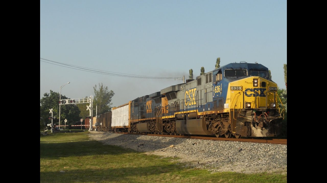 [HD|SRS'12] CSX AC6000CW #636 Leads O721 on 07.19.2012 - YouTube