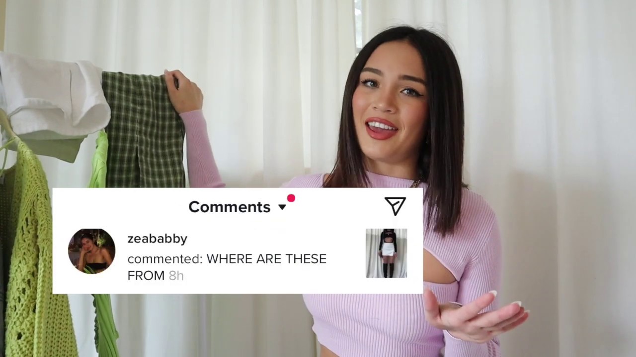 breaking down my green outfit haul on TikTok ~ summer rachel warren 🍒 ...